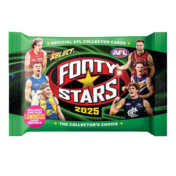 Buy Select 2025 AFL Footy Stars Cards Booster Pack - MyDeal Australia