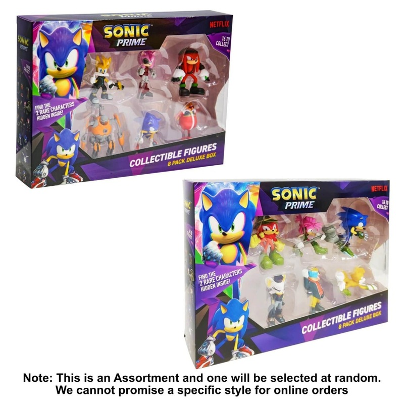 Buy Sonic Prime 6.5CM Collectable Figures 8 Pack Deluxe Box Assortment ...