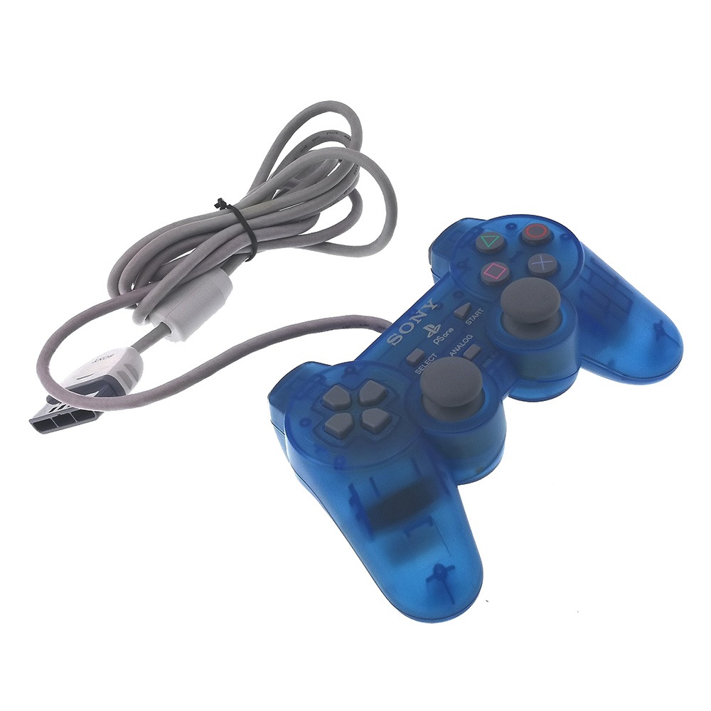 Buy Sony PS1 Controller (Transparent Blue) - MyDeal Australia