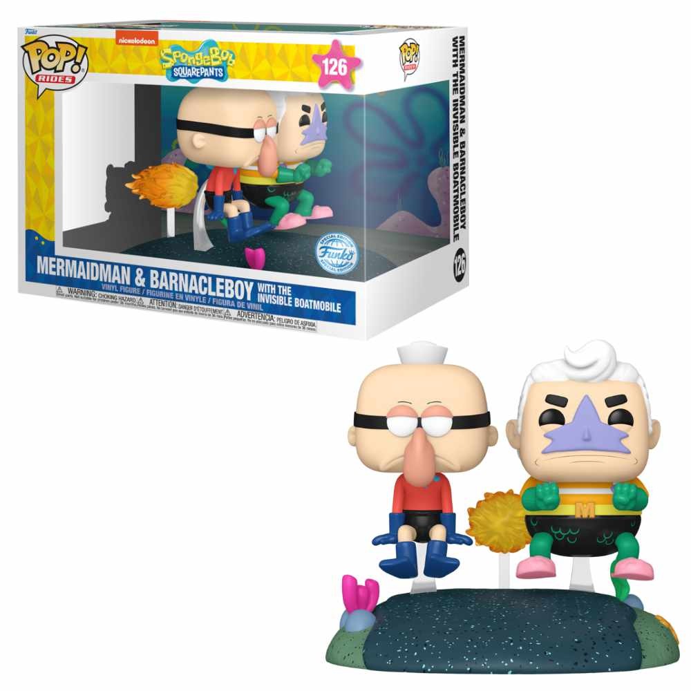 Buy SpongeBob SquarePants Mermaid Man and Barnacle Boy with Invisible ...