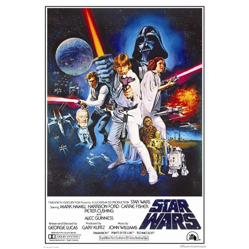 Buy Star Wars: A New Hope Luke Gun Poster - MyDeal