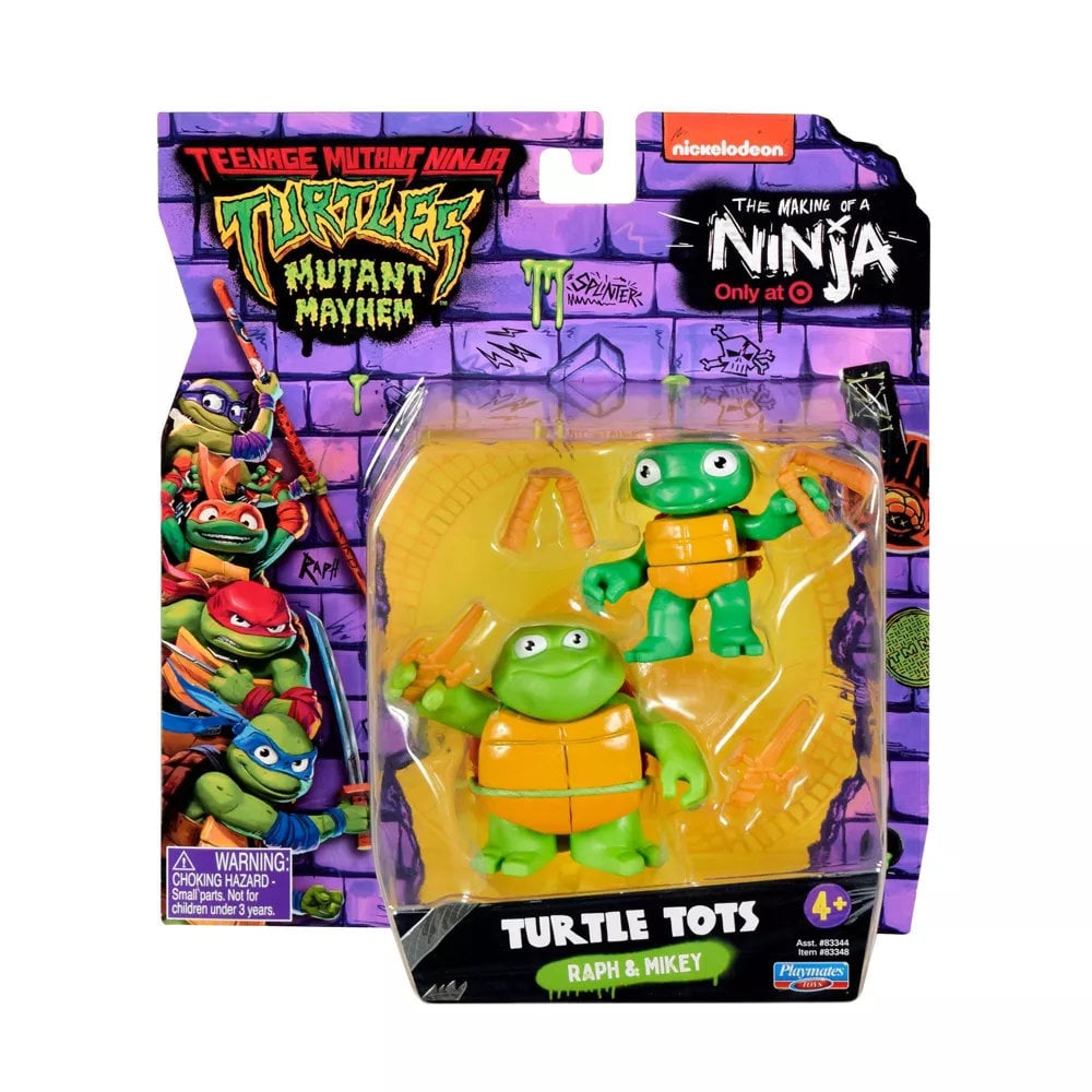 Buy Teenage Mutant Ninja Turtles Movie Turtle Tots Raph and Mikey 2 ...