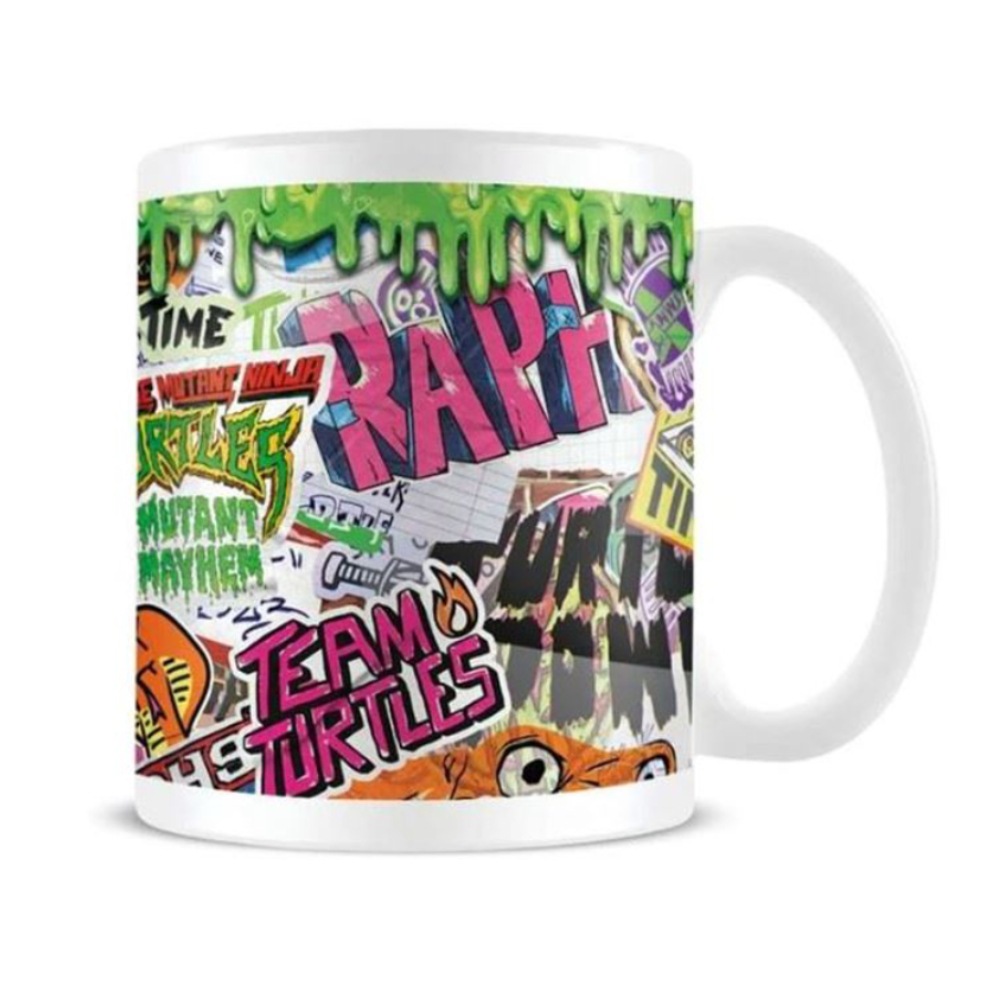 Buy Teenage Mutant Ninja Turtles Mutant Mayhem Sticker Bomb White Mug ...