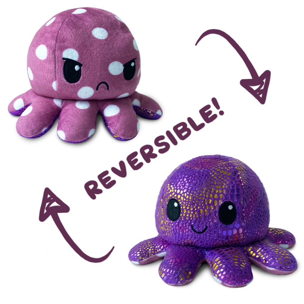Buy TeeTurtle The Original Reversible Octopus Plushie (Polka Dot ...