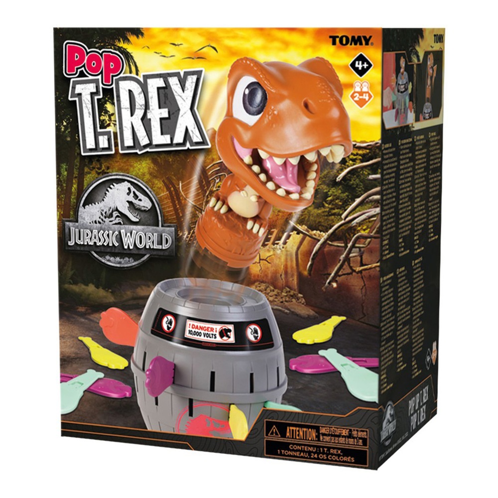 Buy Tomy Pop Up Jurassic T-rex Game - MyDeal Australia