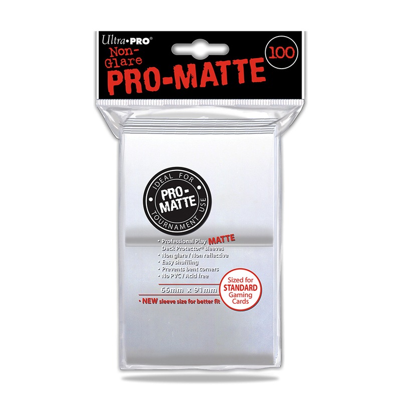 Buy Ultra Pro 100 Pro-Matte Standard Deck Protectors (White) - MyDeal