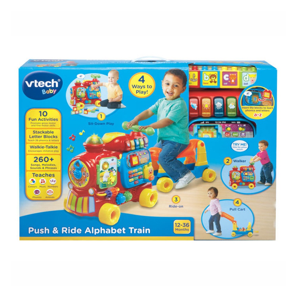 Buy VTech Push and Ride Alphabet Train Ride-Along Toy - MyDeal Australia