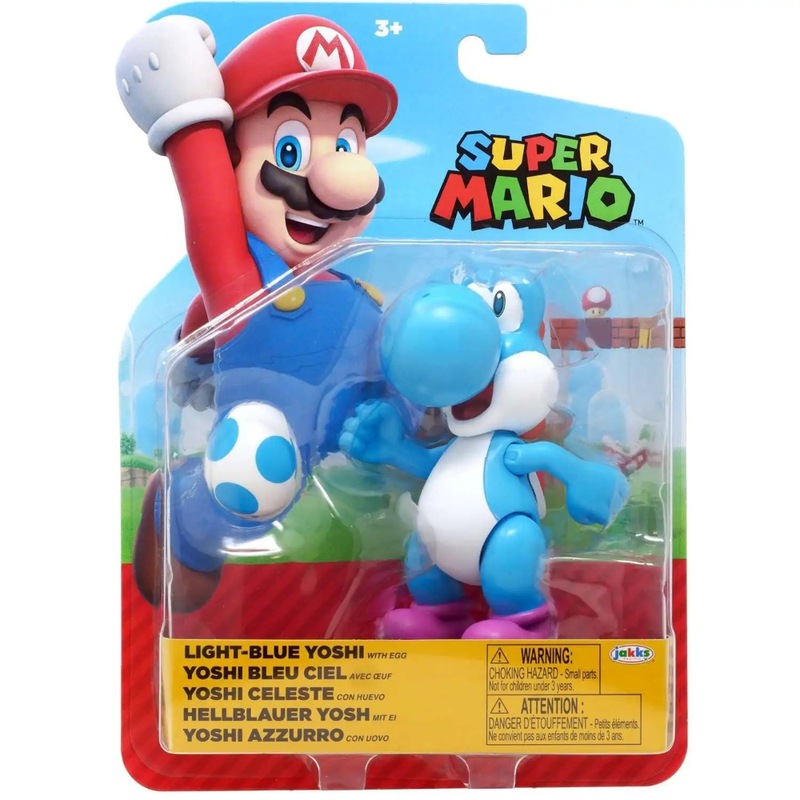 Buy World of Nintendo Wave 40 Super Mario Light Blue Yoshi with Egg ...