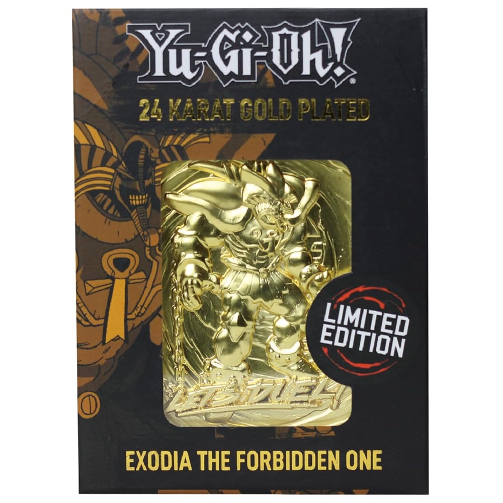 Buy Yu-Gi-Oh! Exodia The Forbidden One 24K Gold Plated Limited Edition Collectible Metal Card ...