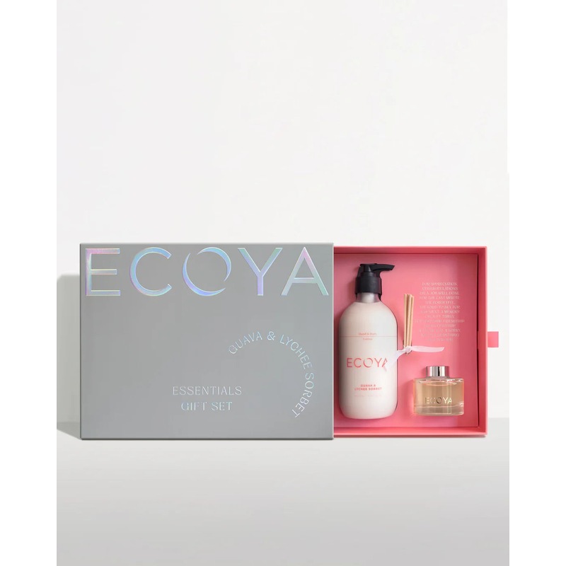 Buy ECOYA Guava & Lychee Sorbet Essentials Gift Set - MyDeal