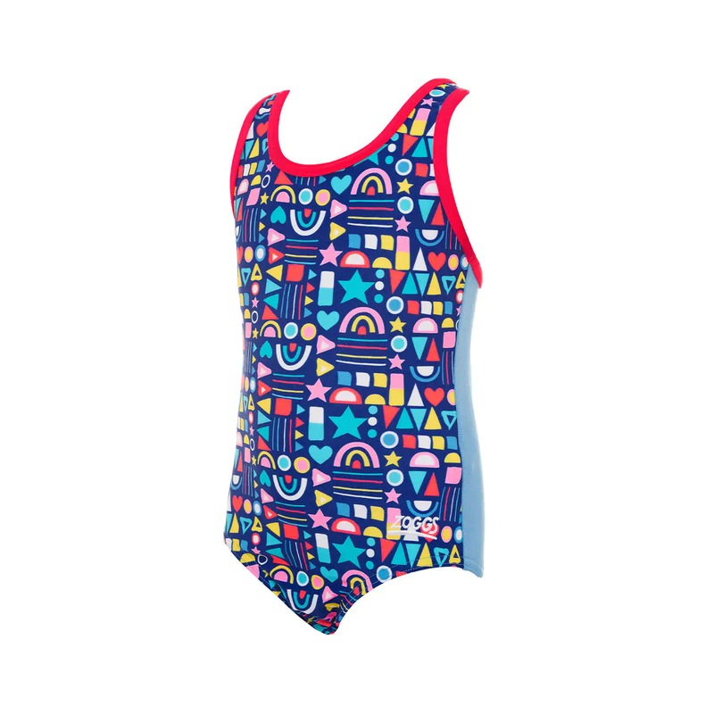 Buy Zoggs Tots Girls Geo Fun Actionback - MyDeal