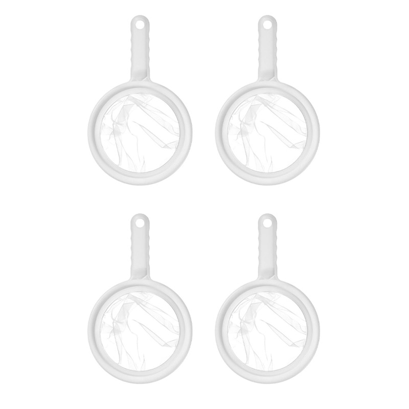 Buy Fasola Plastic Mesh Colander Handle Strainer with Net 400 Mesh ...