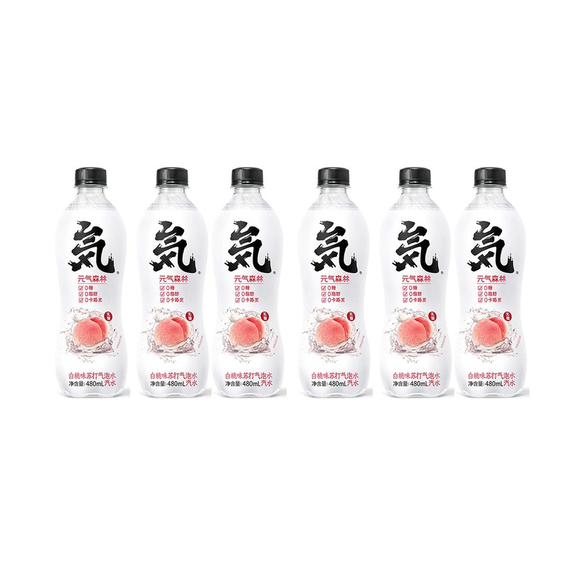 Buy Genki Forest White Peach Flavored Sparkling Water 480ml X6Pack - MyDeal