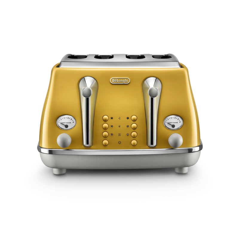 Buy De'Longhi Icona Capitals Four Slice Toaster New York Yellow - MyDeal