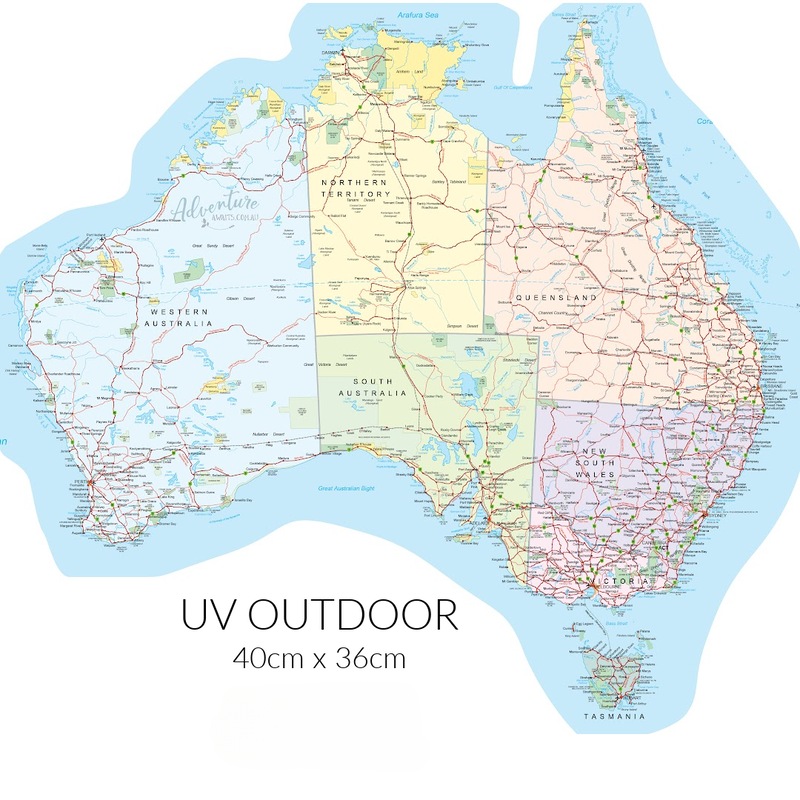 Buy Map of Australia Sticker - MyDeal