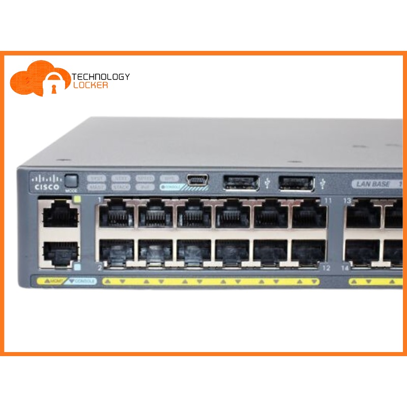 Buy Cisco Catalyst WS-2960X-48FPS-L 48 GbE PoE Ports (24 PoE+) w ...