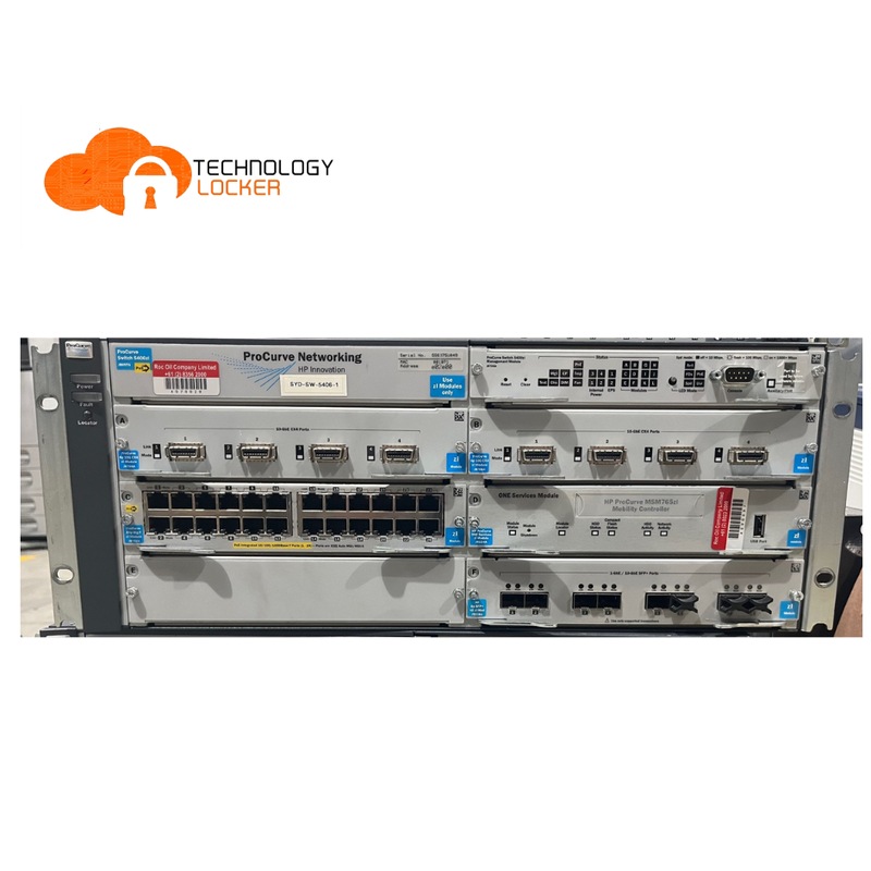 Buy HP ProCurve J8697A 5406zl Switch Chassis J8702A J9538A J9154A 2x ...