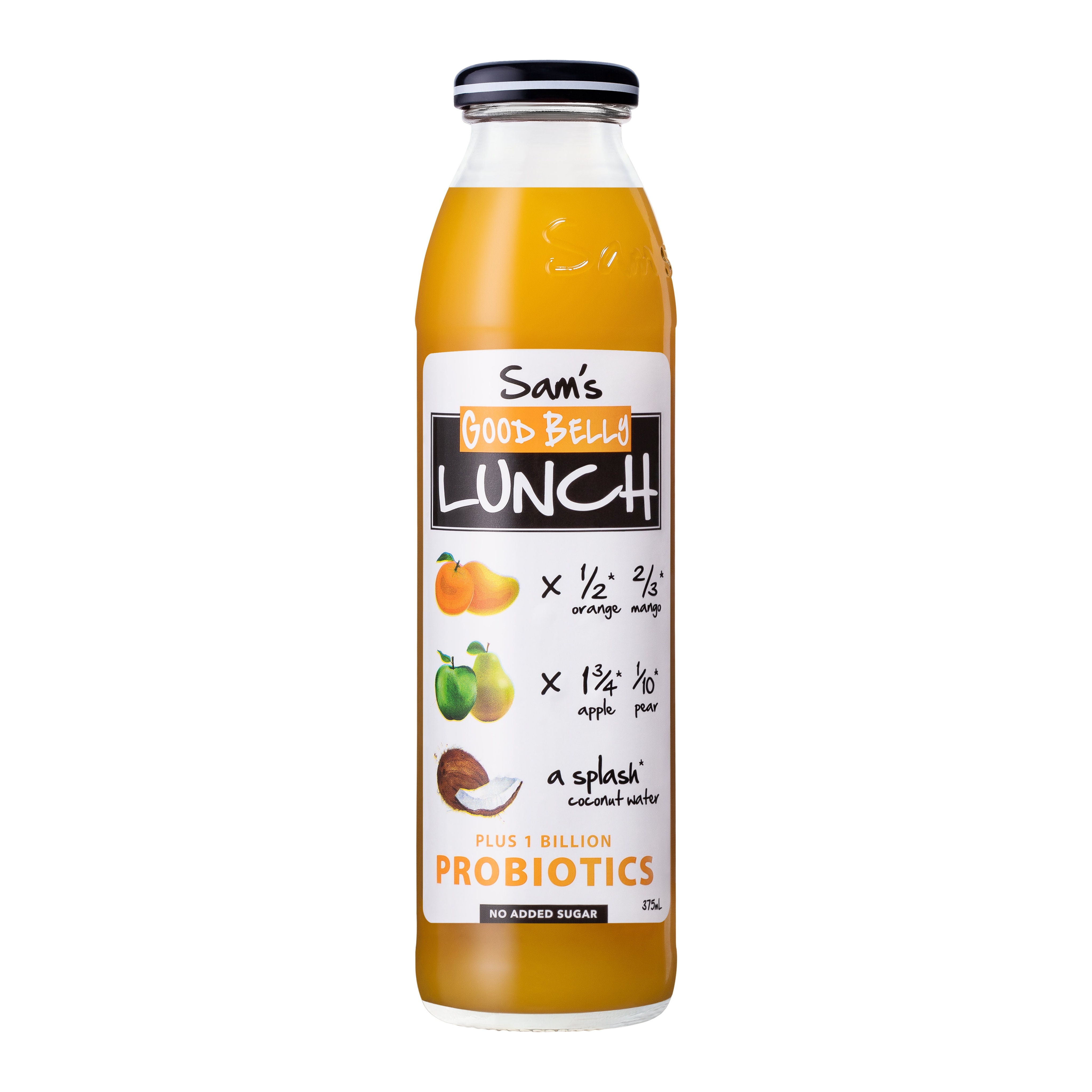Buy Sam's Good Belly Lunch Juice 375ml x12 - MyDeal Australia