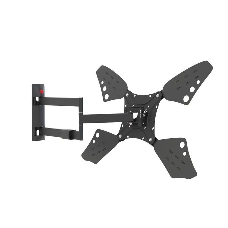 Buy Barkan Full Motion Long TV Wall Mount, 13 - 80 Inch Size, Black - MyDeal