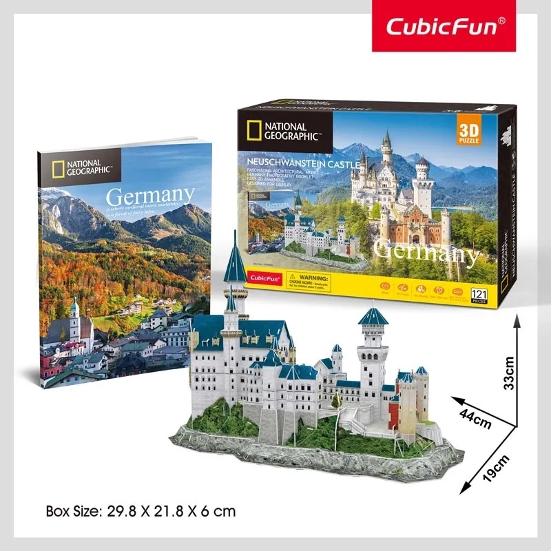 Buy 3D Puzzles: National Geographic Germany – Neuschwanstein Castle ...