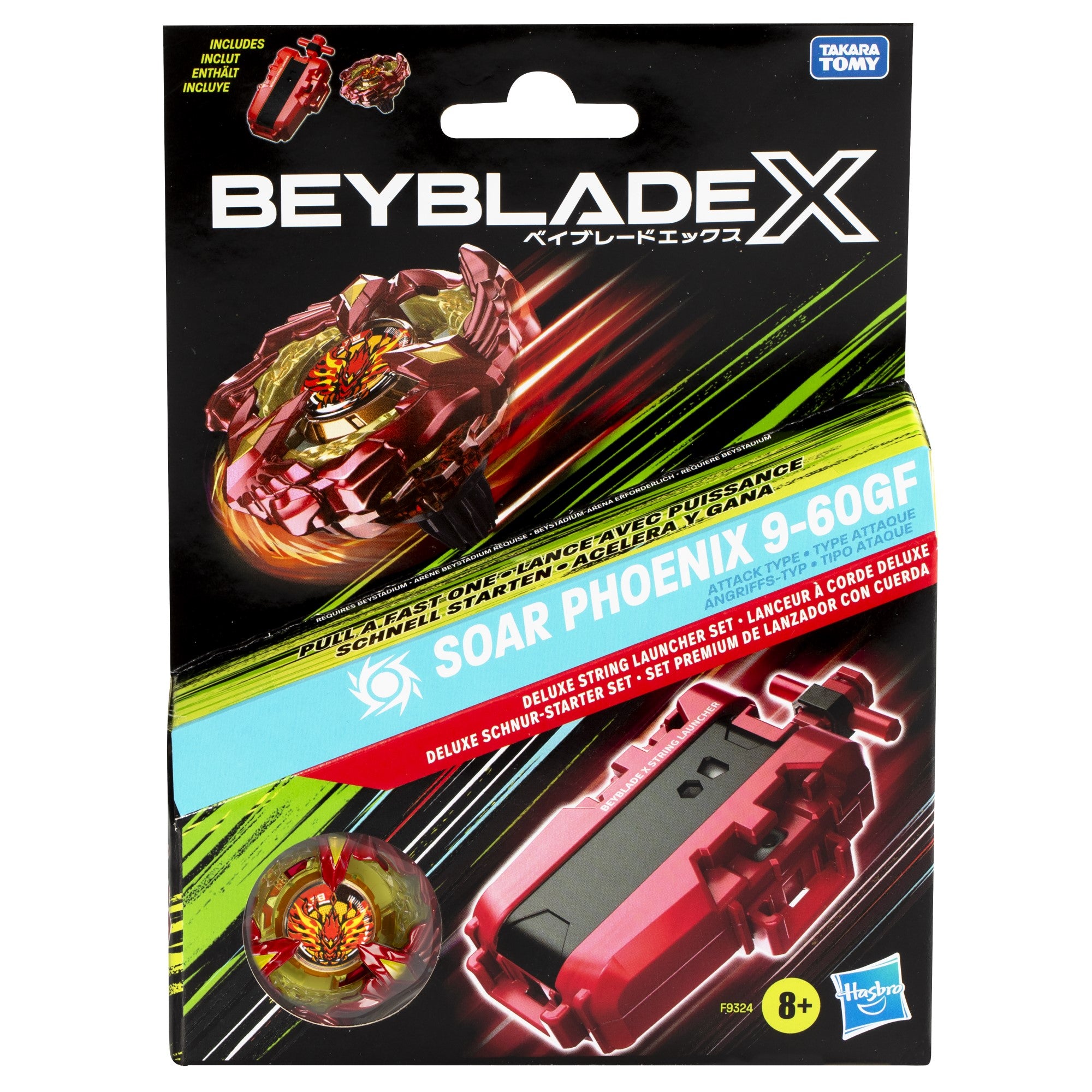 Buy Beyblade - X - Soar Phoenix 9-60GF Deluxe Launcher Set - MyDeal Australia