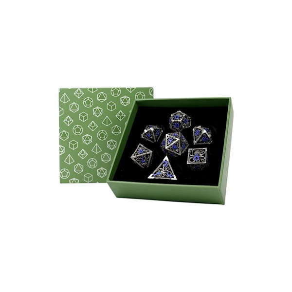 Buy LPG Dice Strange Aeon Dice Set Steel/Blue - MyDeal Australia