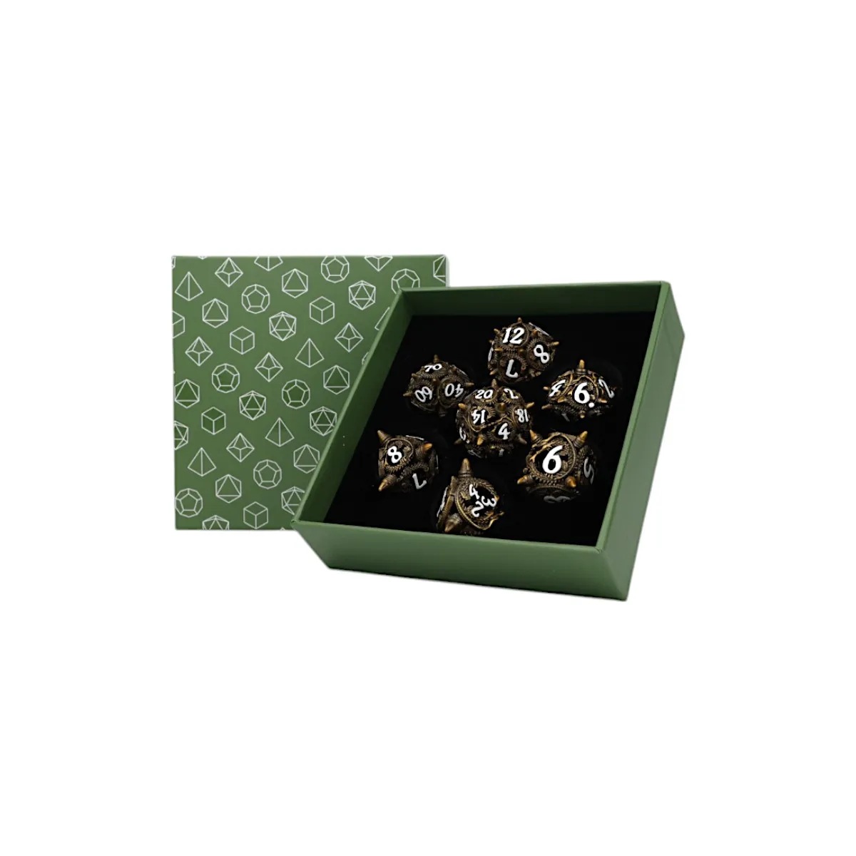 Buy LPG Dice Xeno Hollow Dice Set Ancient Bronze - MyDeal Australia