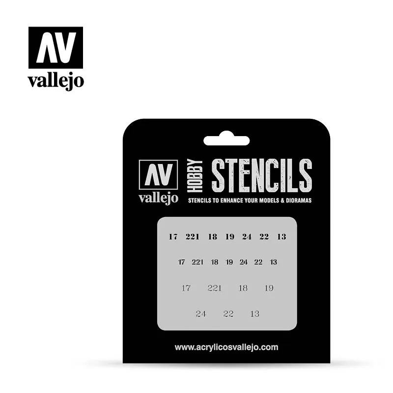 Buy Vallejo - Stencils -AFV Markings - Soviet Numbers WWII - MyDeal ...