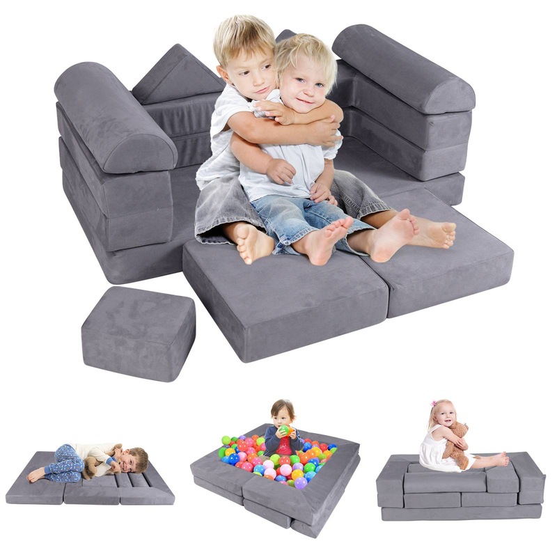 Buy Babyjoy 8PCS Kids Modular Sofa Playset Creative Combination Couch ...