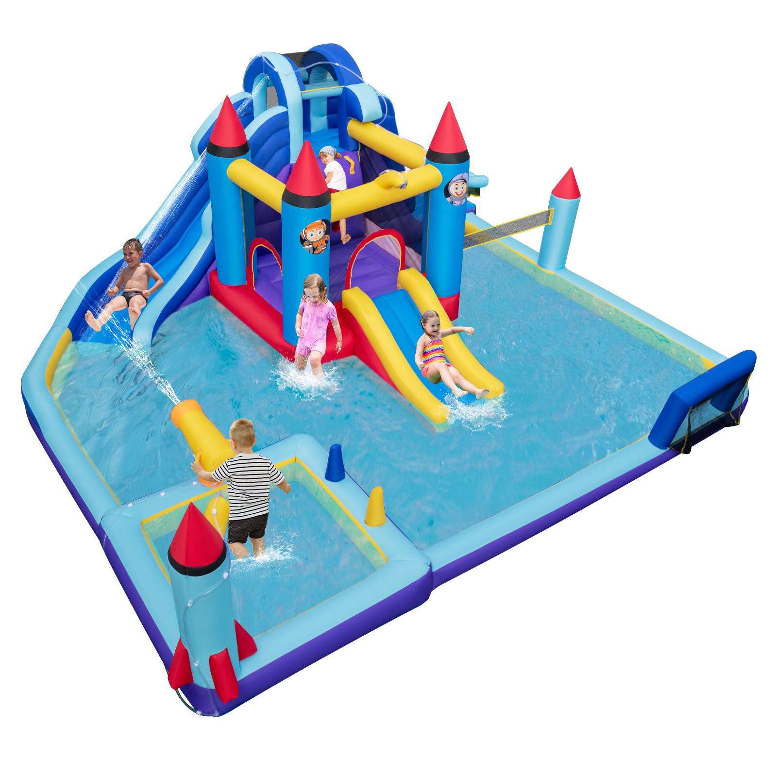 Buy Babyjoy Jumping Castle Inflatable Water Slide Outdoor Water Park 2 ...