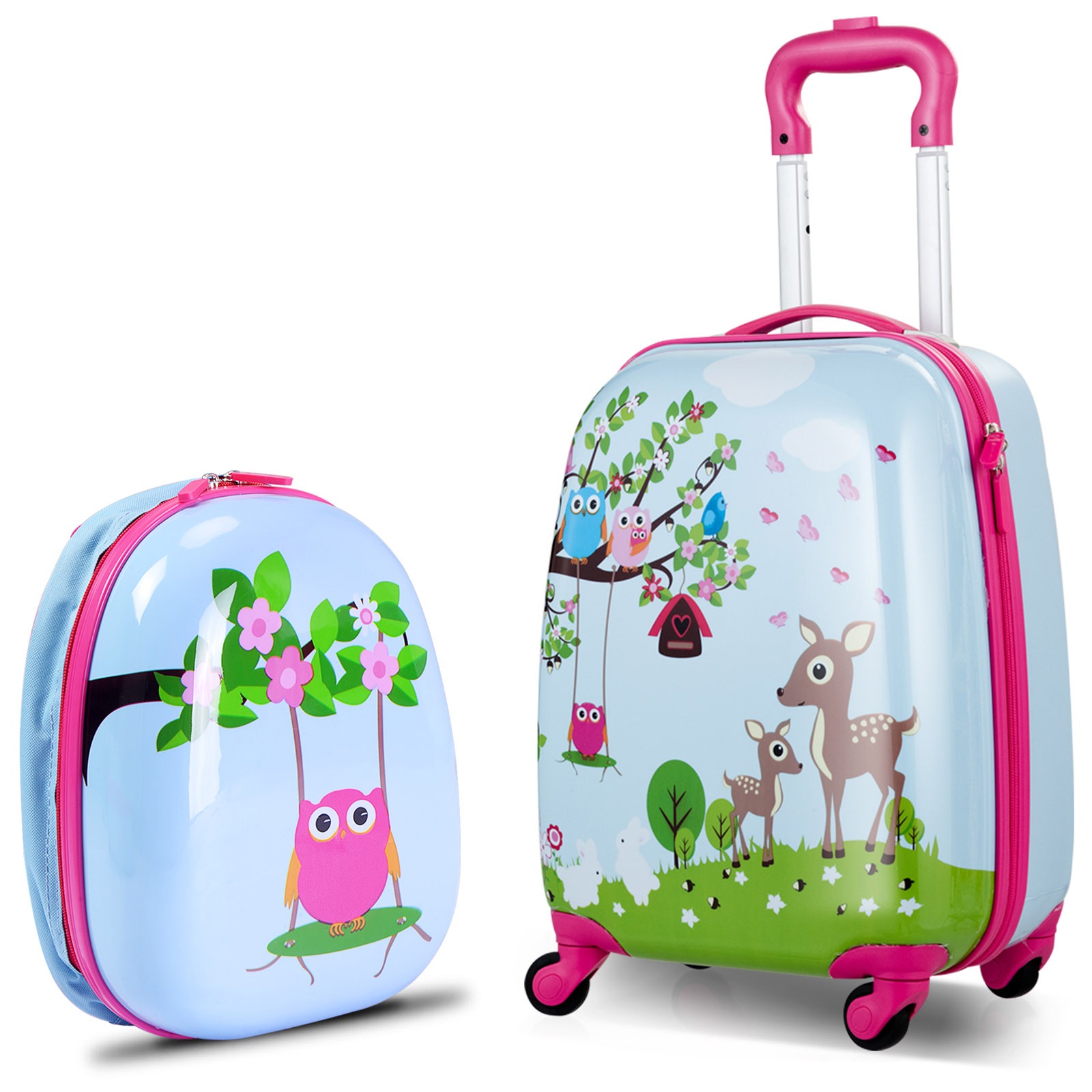 Buy Babyjoy Kids Hard Shell Trolley Case Set 16" Suitcase & 13 ...
