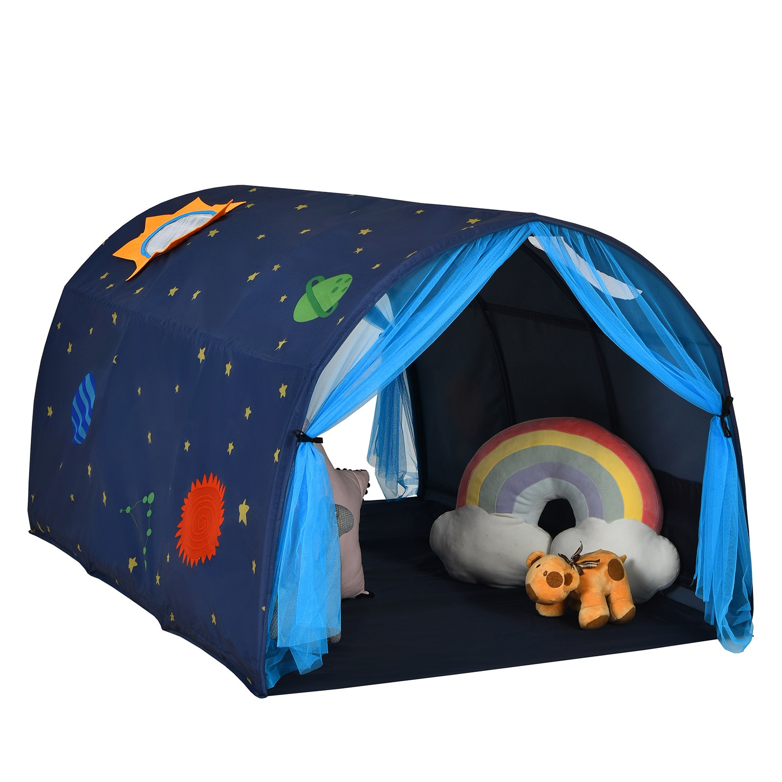 Buy Babyjoy Kids Play Tents Forts Portable Bed Tent Pop Up Playhouse w ...