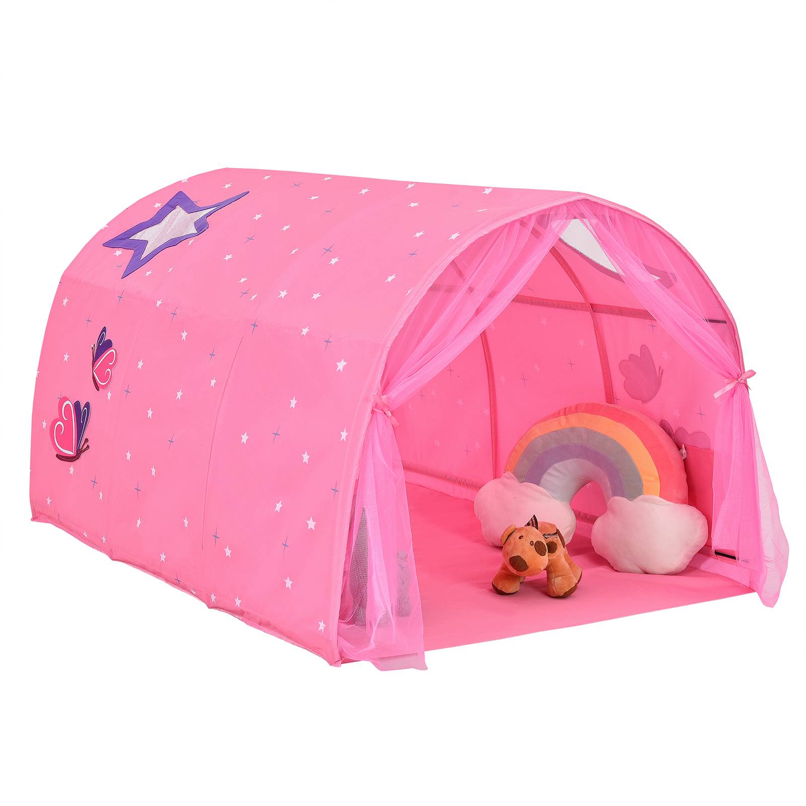 Buy Babyjoy Kids Play Tents Forts Portable Bed Tent Pop Up Playhouse w ...