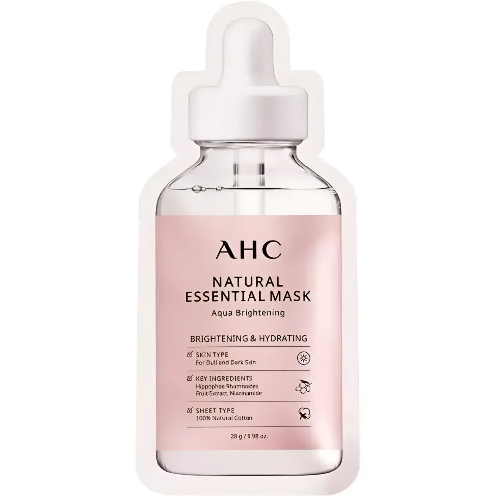 Buy AHC Natural Essential Mask Aqua Brightening - 5 Pack - MyDeal Australia