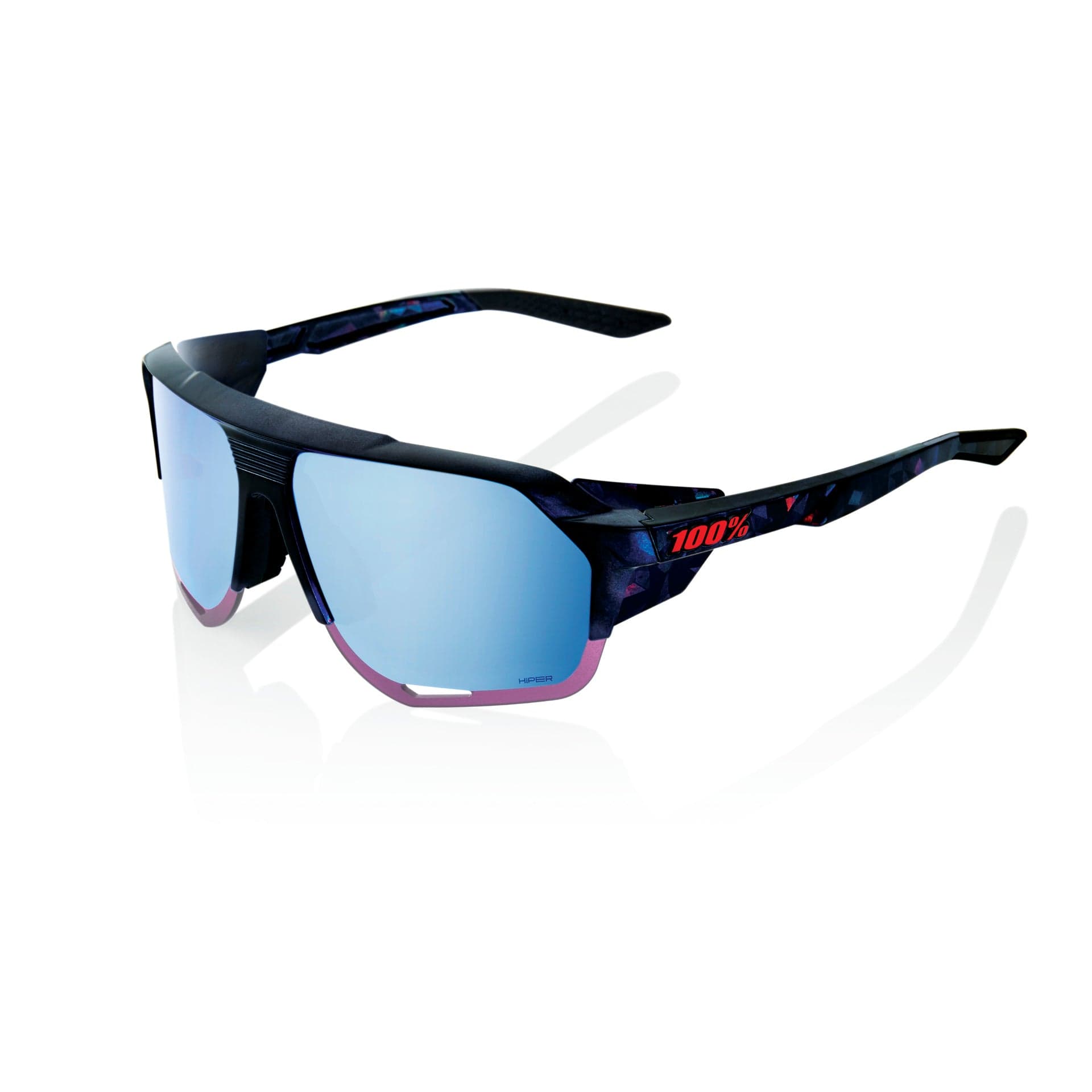 Buy 100 Percent Eyewear NORVIK - Black Holographic - HiPER Blue ...