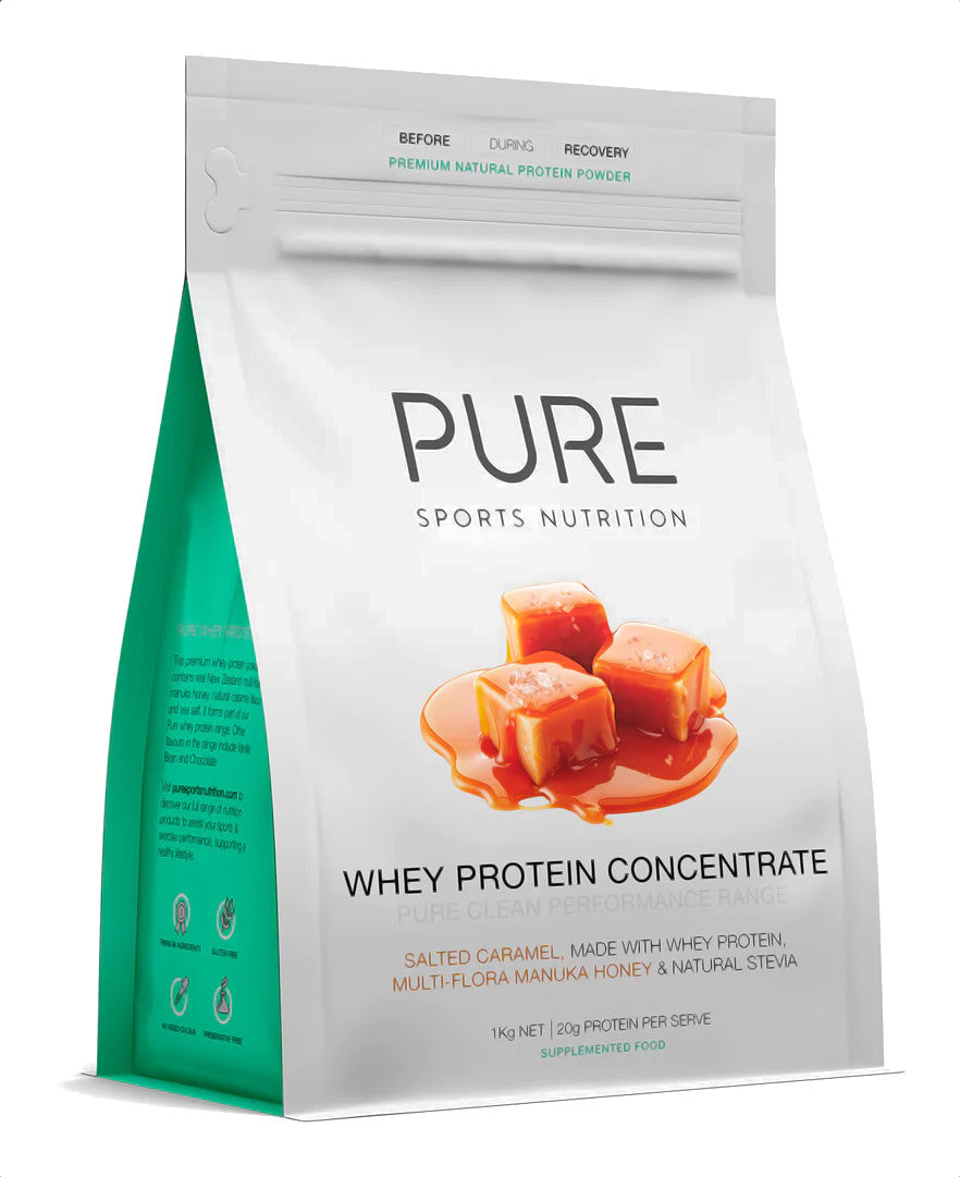 Buy Pure Whey Natural Protein Powder 1kg Honey Salted Caramel - MyDeal ...