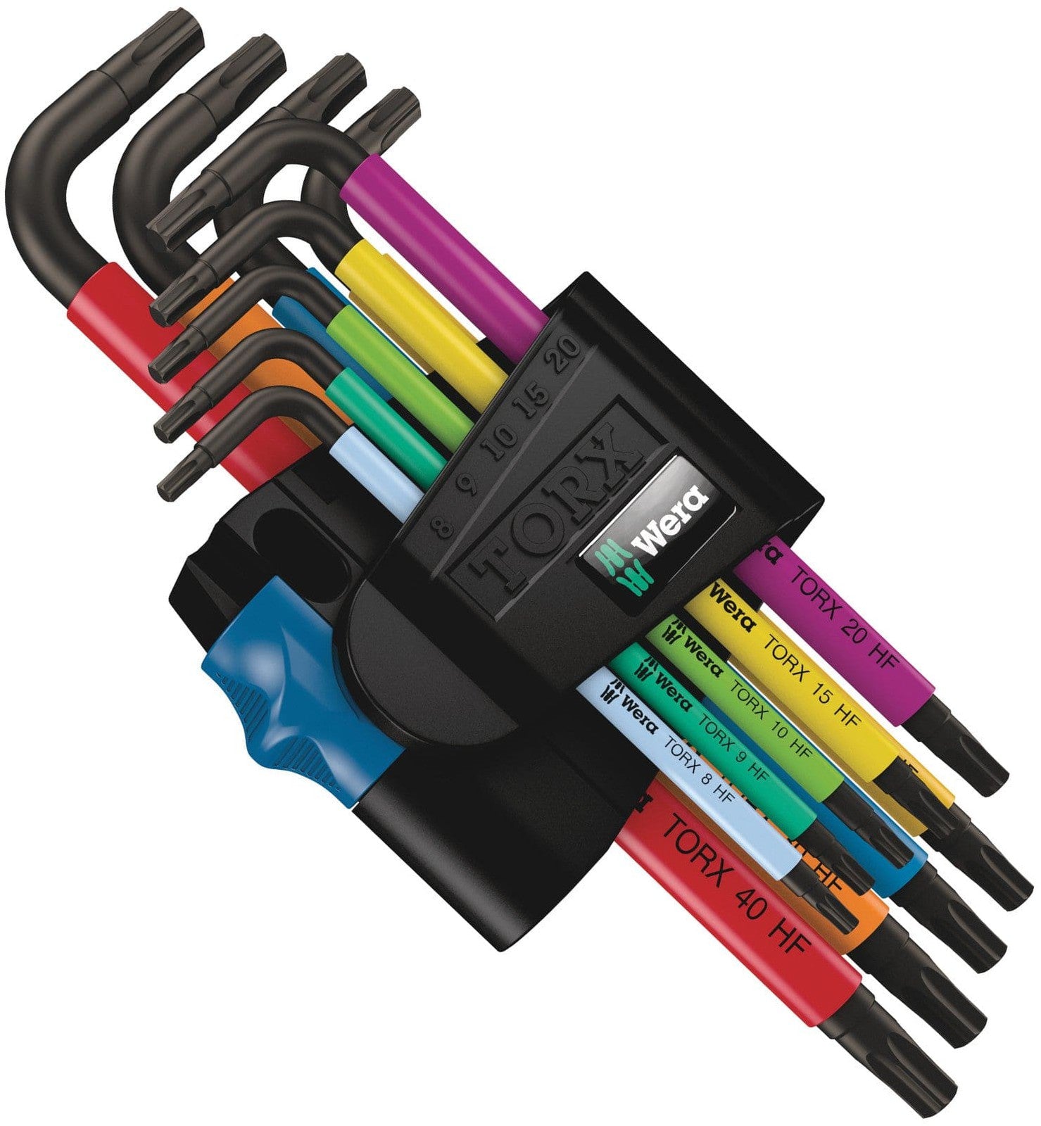 Buy Wera 967/9 TX Multicolour 1 L-Key Set w/Holding Function - MyDeal ...