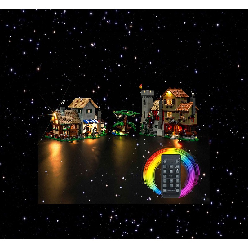 Buy Brick Shine - Light Kit for LEGO® Medieval Town Square 10332 - MyDeal