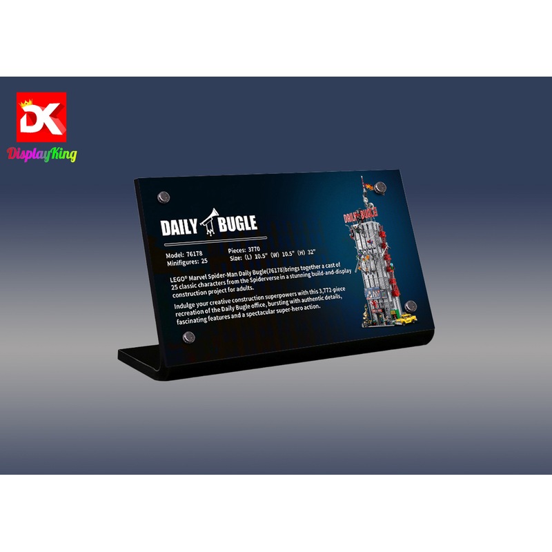 Buy Display King - Acrylic display plaque for Lego Daily Bugle 76178 ...