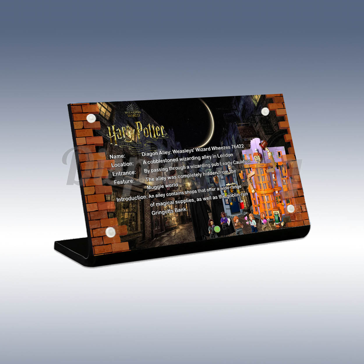 Buy Display King - Acrylic display plaque for Lego Diagon Alley ...