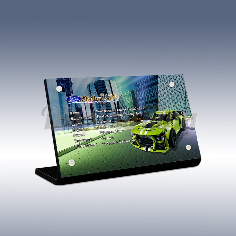 Buy Display King - Acrylic display plaque for Lego Ford Mustang Shelby ...