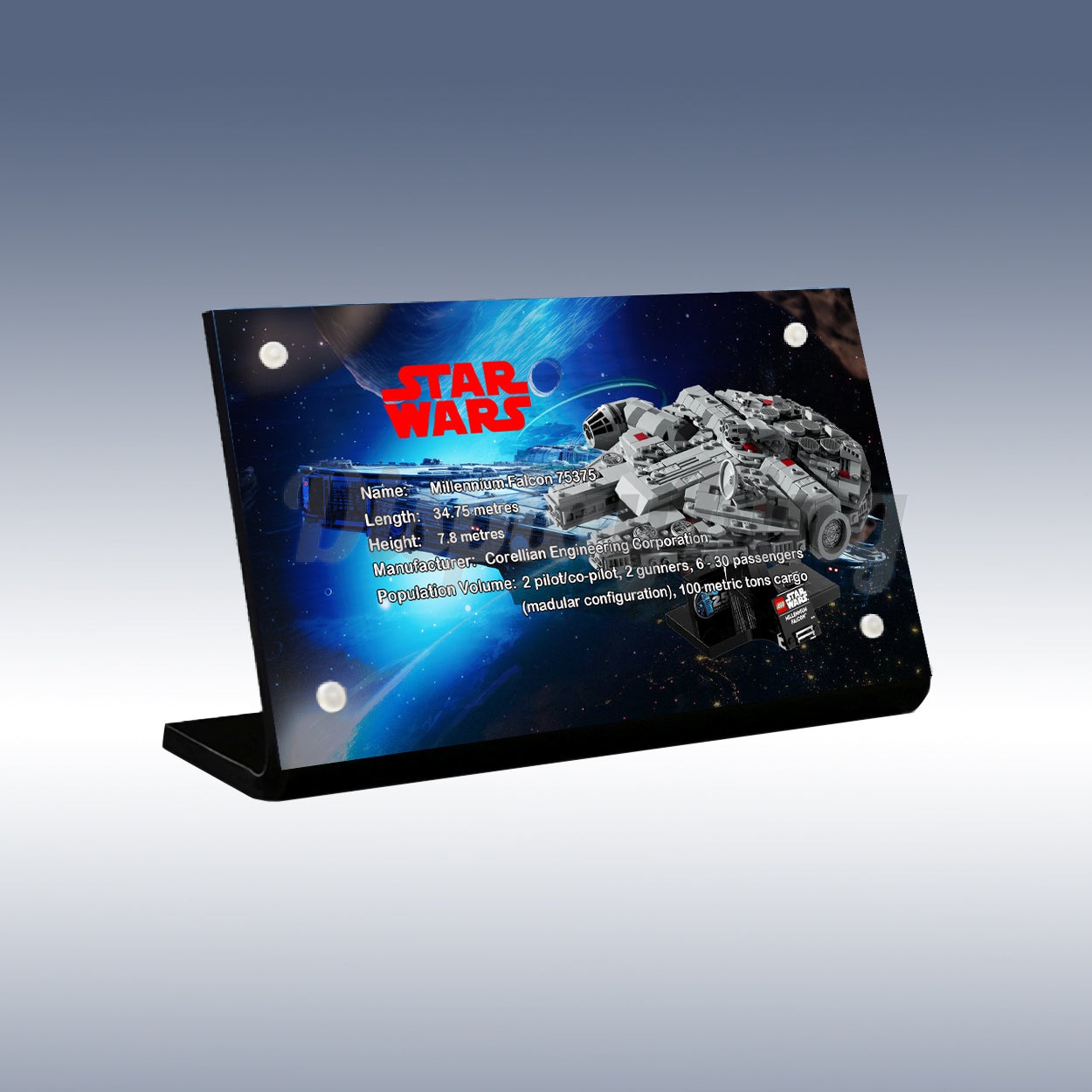 Buy Display King - Acrylic display plaque for Lego Millennium Falcon ...