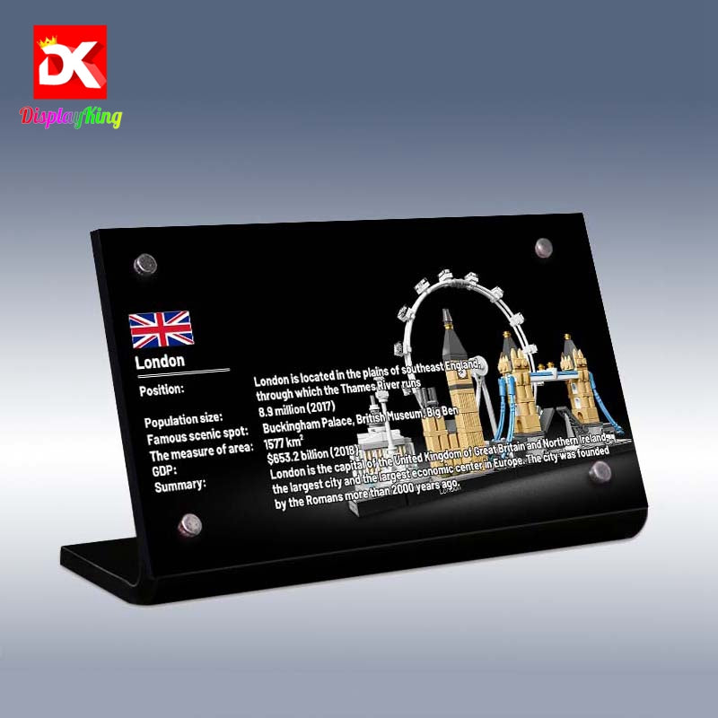 Buy Display King - Display plaque for LEGO London 21034 - MyDeal Australia