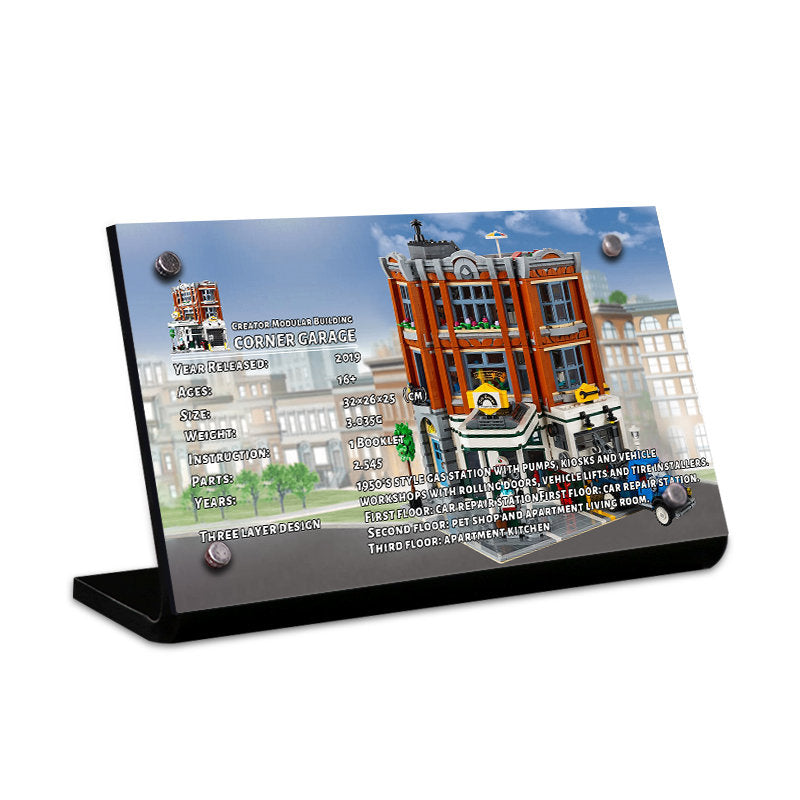 Buy Display plaque for LEGO Creator Expert Corner Garage 10264 - MyDeal ...