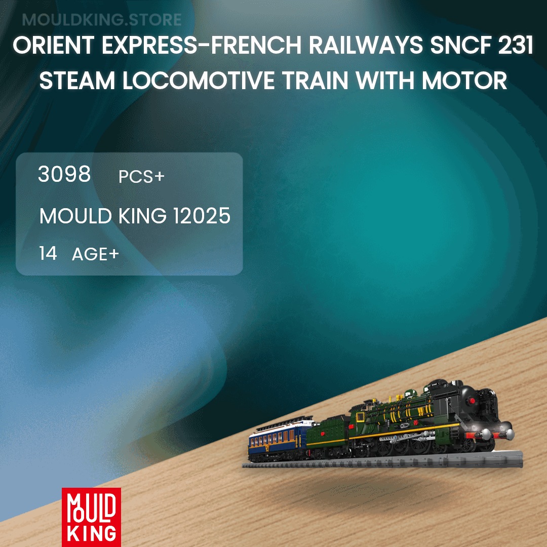 Buy MOULD KING 12025 Orient Express-French Railways SNCF 231 Steam ...