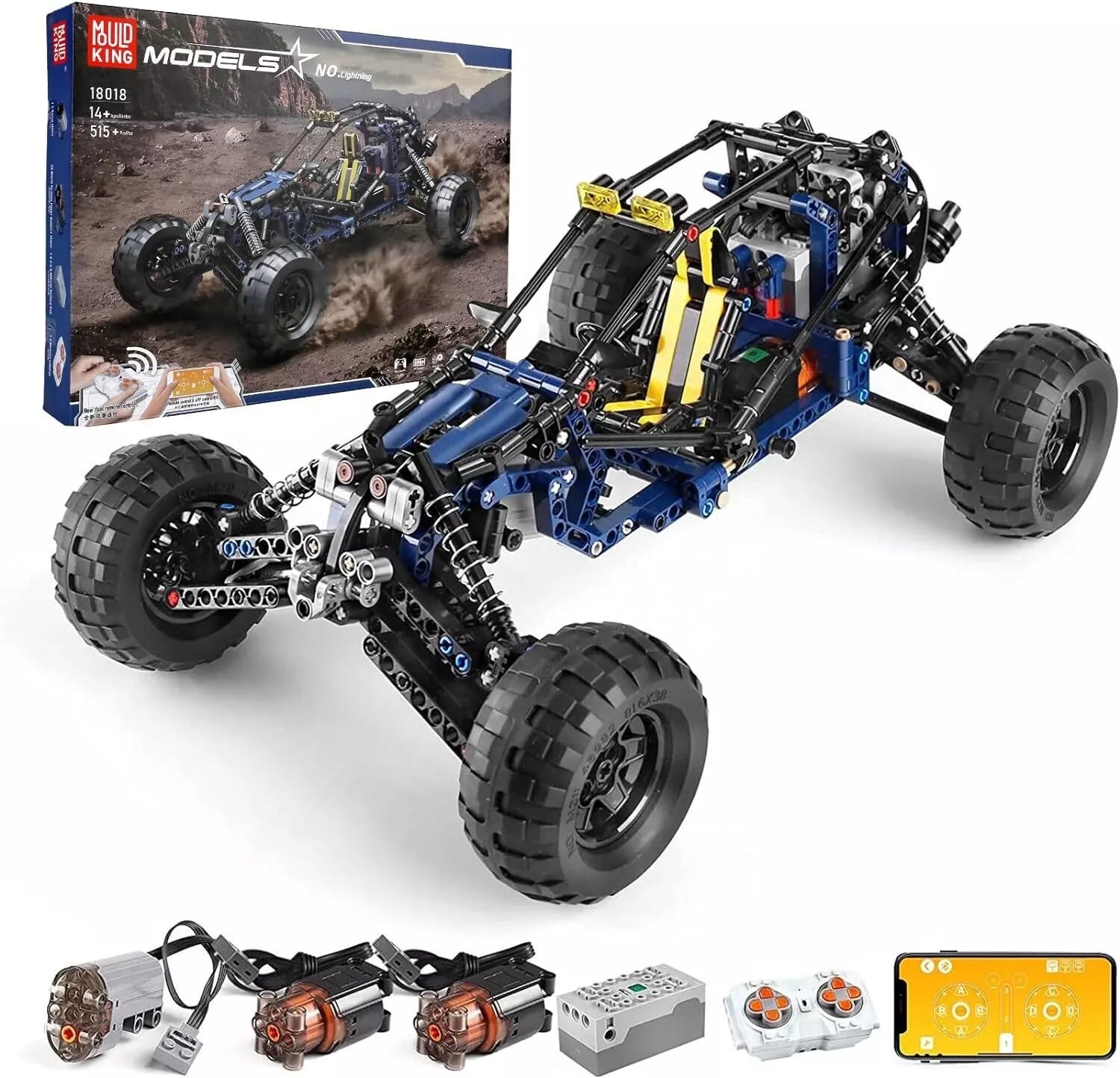 Buy Mould King 18018 Off-Road Car Building Set, Lightning Climbing ...