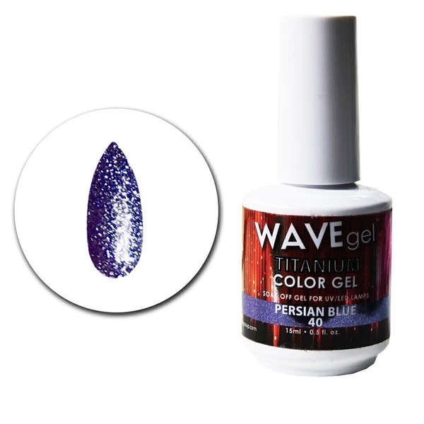 Buy WAVE Gel Titanium 40 Persian Blue 15ml - MyDeal Australia