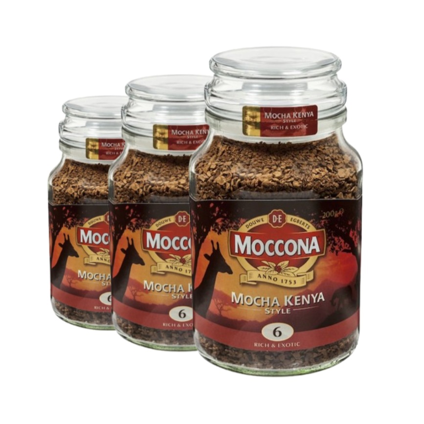 Buy 3 x Moccona Freeze Dried Instant Coffee Mocha Kenya Style 200g ...