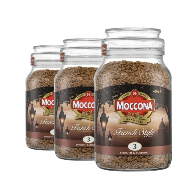 Buy 3 x Moccona French Style Coffee Smooth 400g - MyDeal