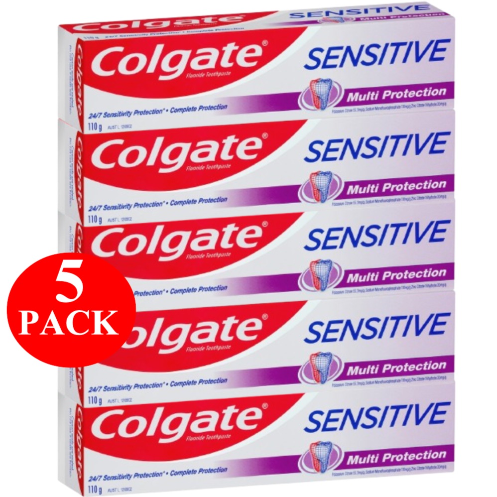 Buy 5 x Colgate Sensitive Toothpaste Multi Protection 110g - MyDeal ...
